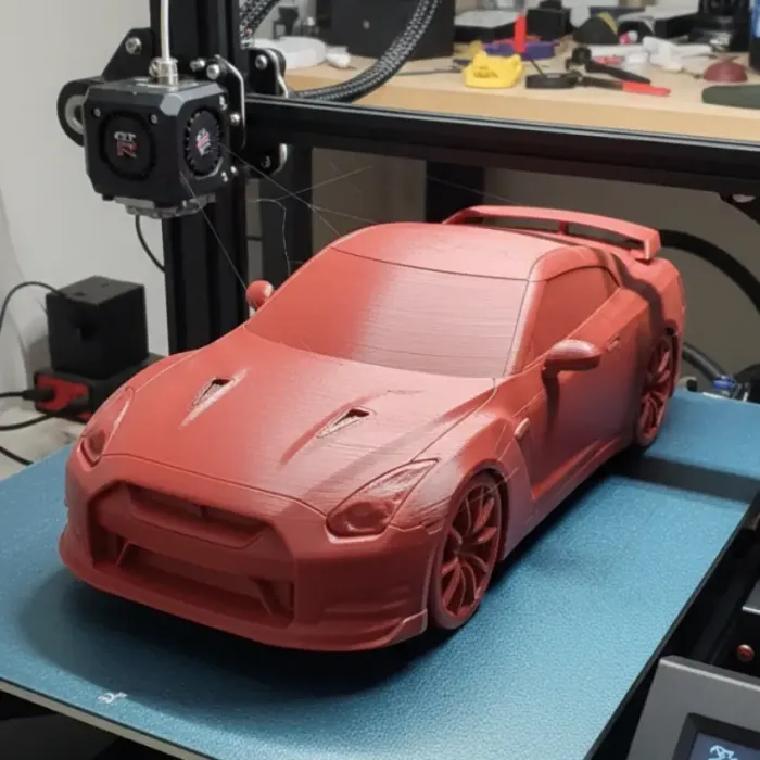 Vehicles & Machinery STL Download - Nissan GTR sacle modelby Okami Yuzuru