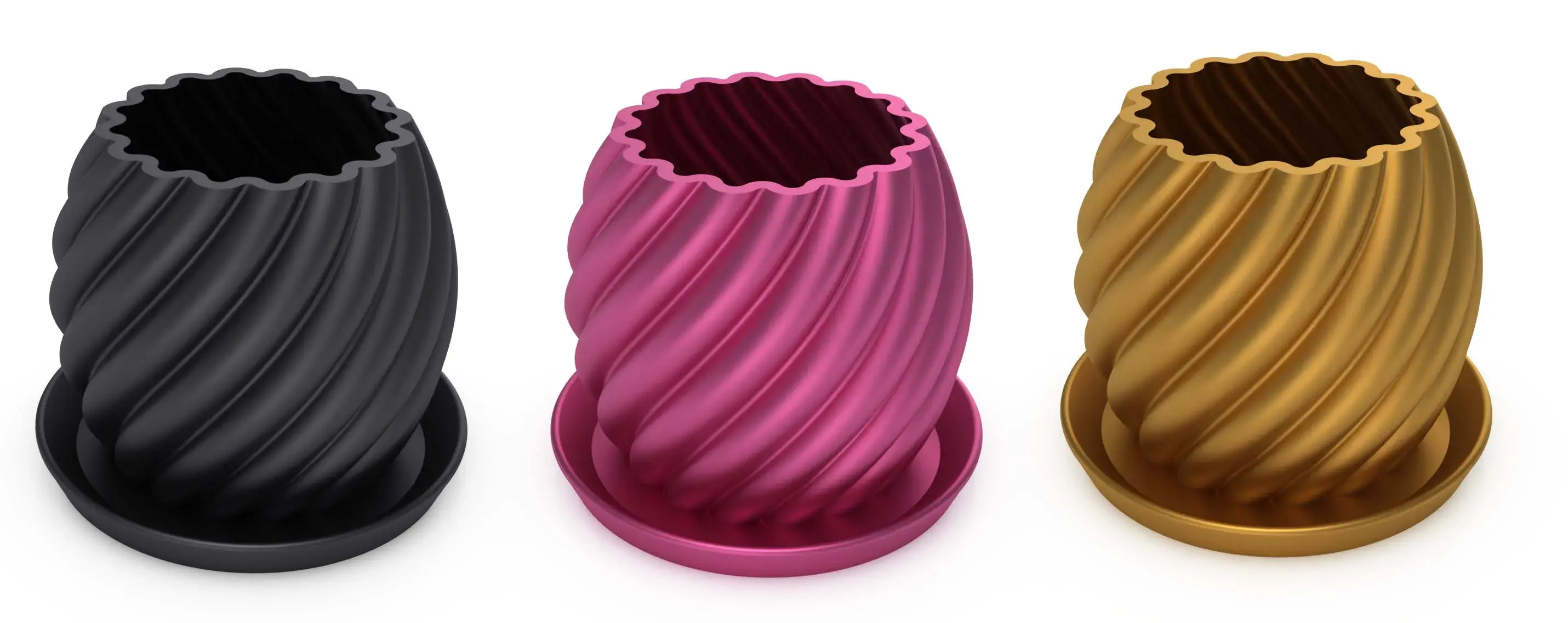 Home Decorations & Ornaments STL Download - AC-PLANTER-POT-007by AYUSH ...