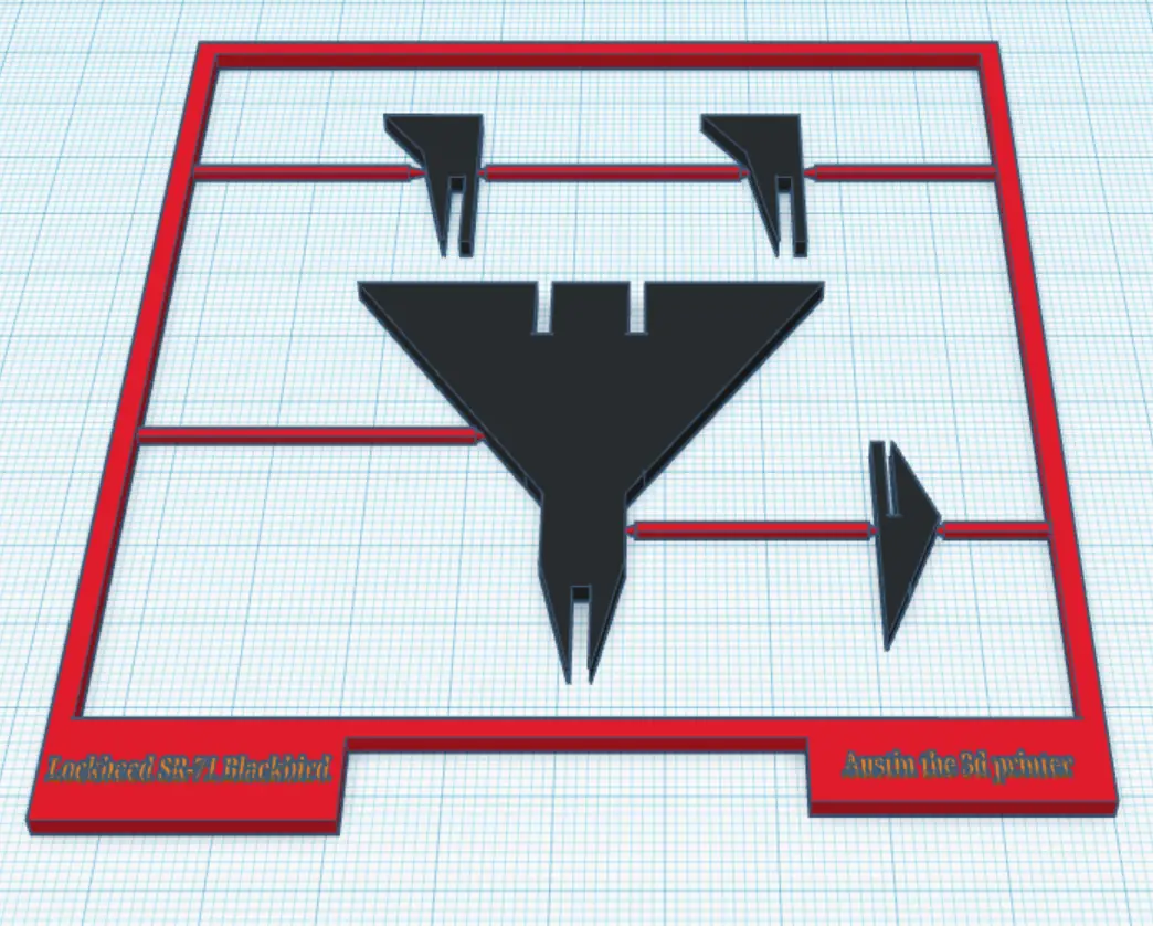 Free Drones & Aircraft STL Download - Lockheed SR-71 Blackbird military ...