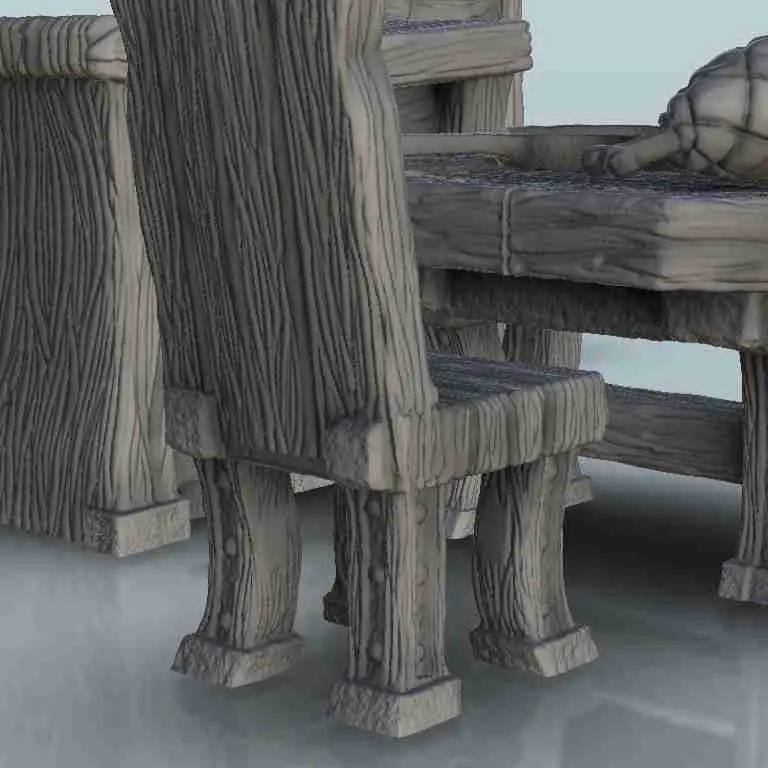 Other STL Download - Medieval kitchen interior set - miniatures ...