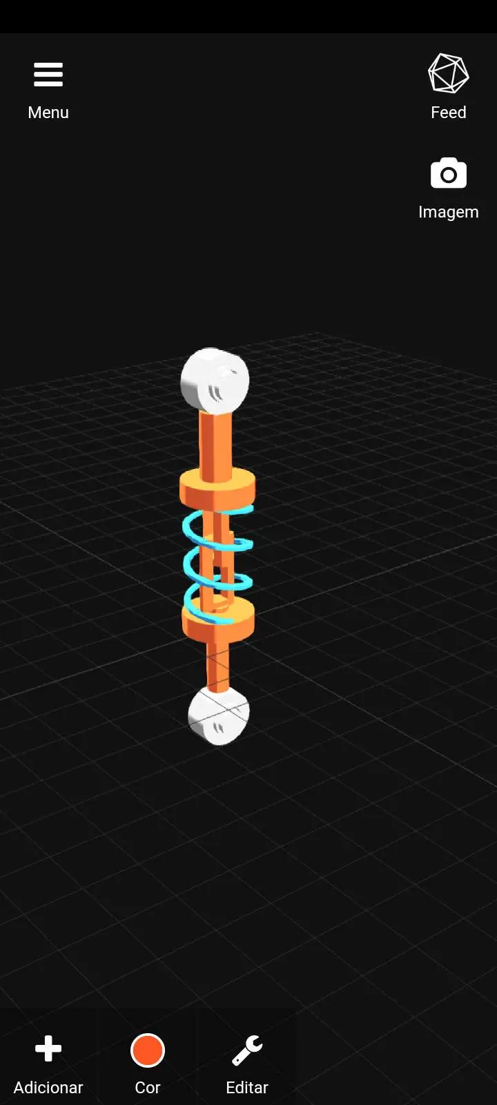 3D Printer Files | 3MF File | Helical shock absorber / Amortecedor ...