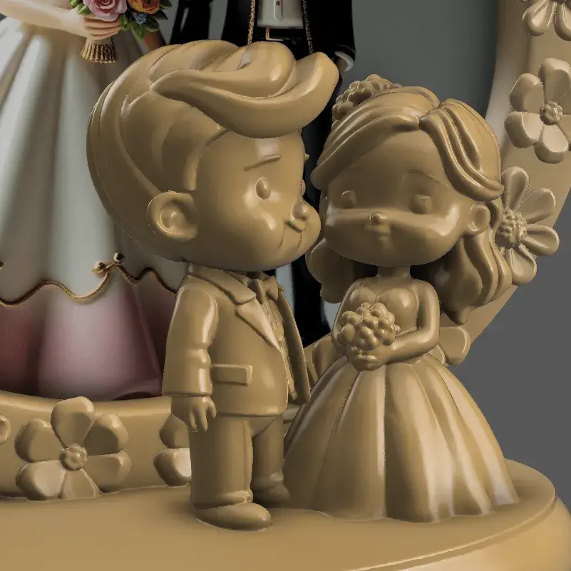 Household STL Download - Wedding Couple 3D Photo Frame – Romantic STL ...