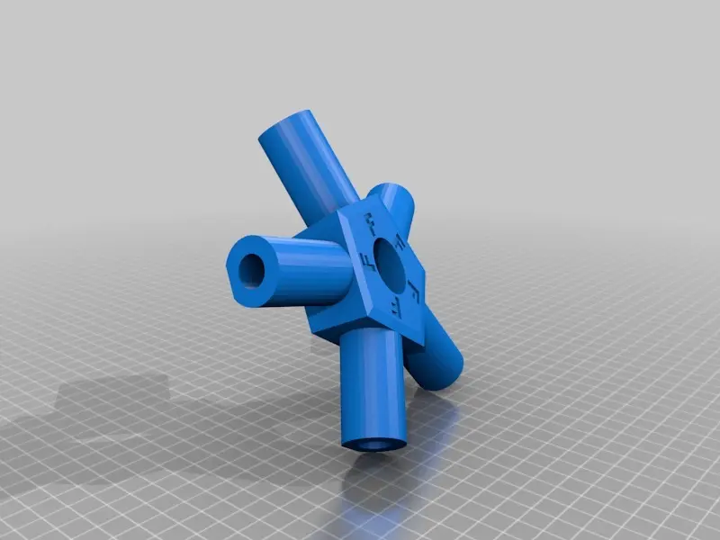 Free Other STL Download - Geodesic Dome 5V Connector for 1" PVC pipeby ...