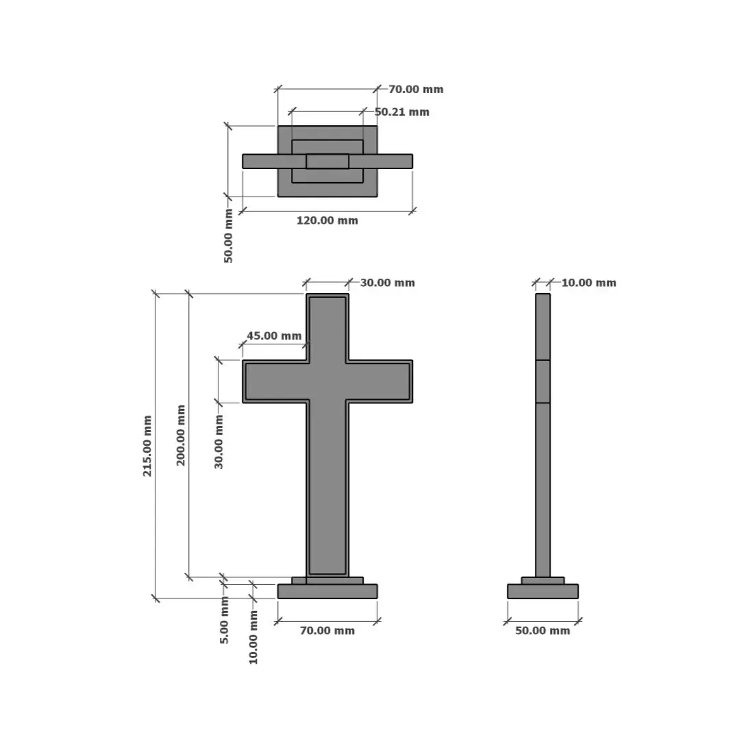 Home Decorations & Ornaments STL Download - Crucifix & Baseby Design Tech