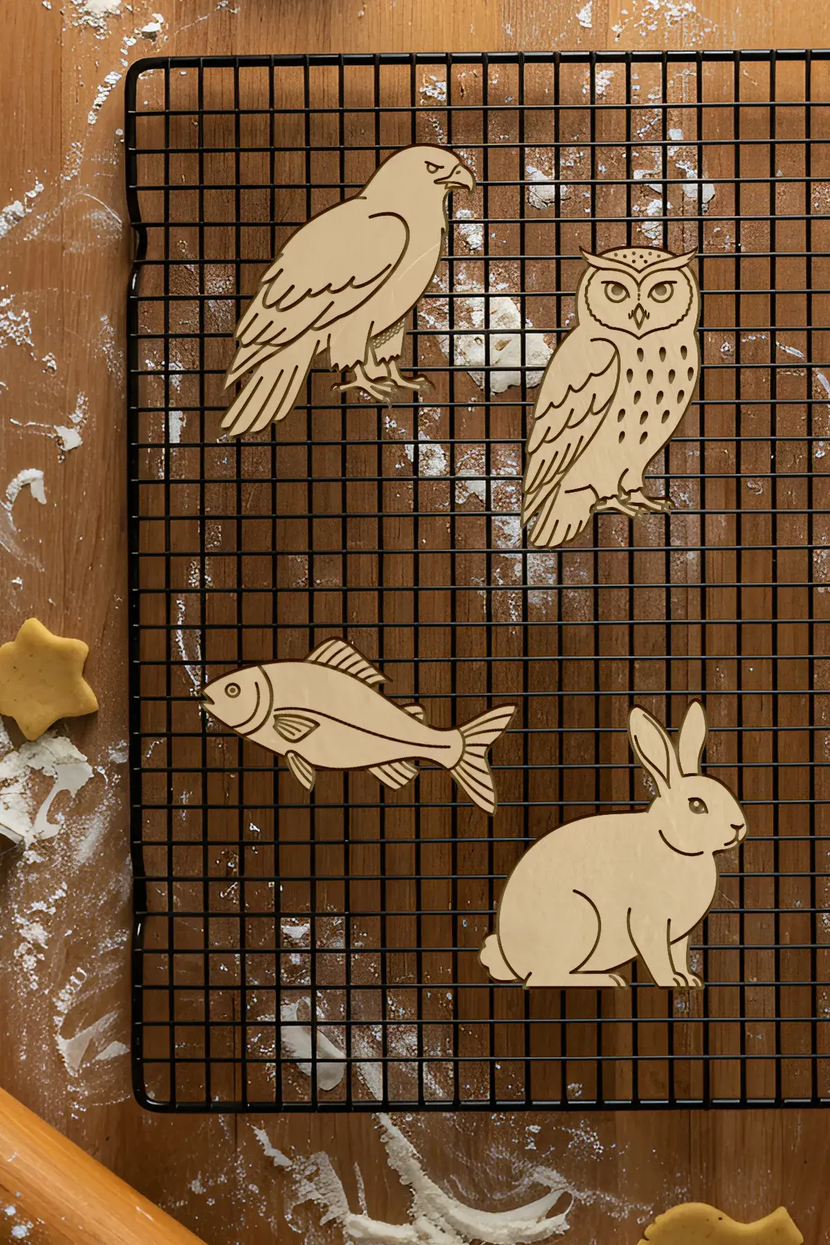 Other STL Download - Animal Set Cookie Cutter, Biscuit Cutterby OALPO