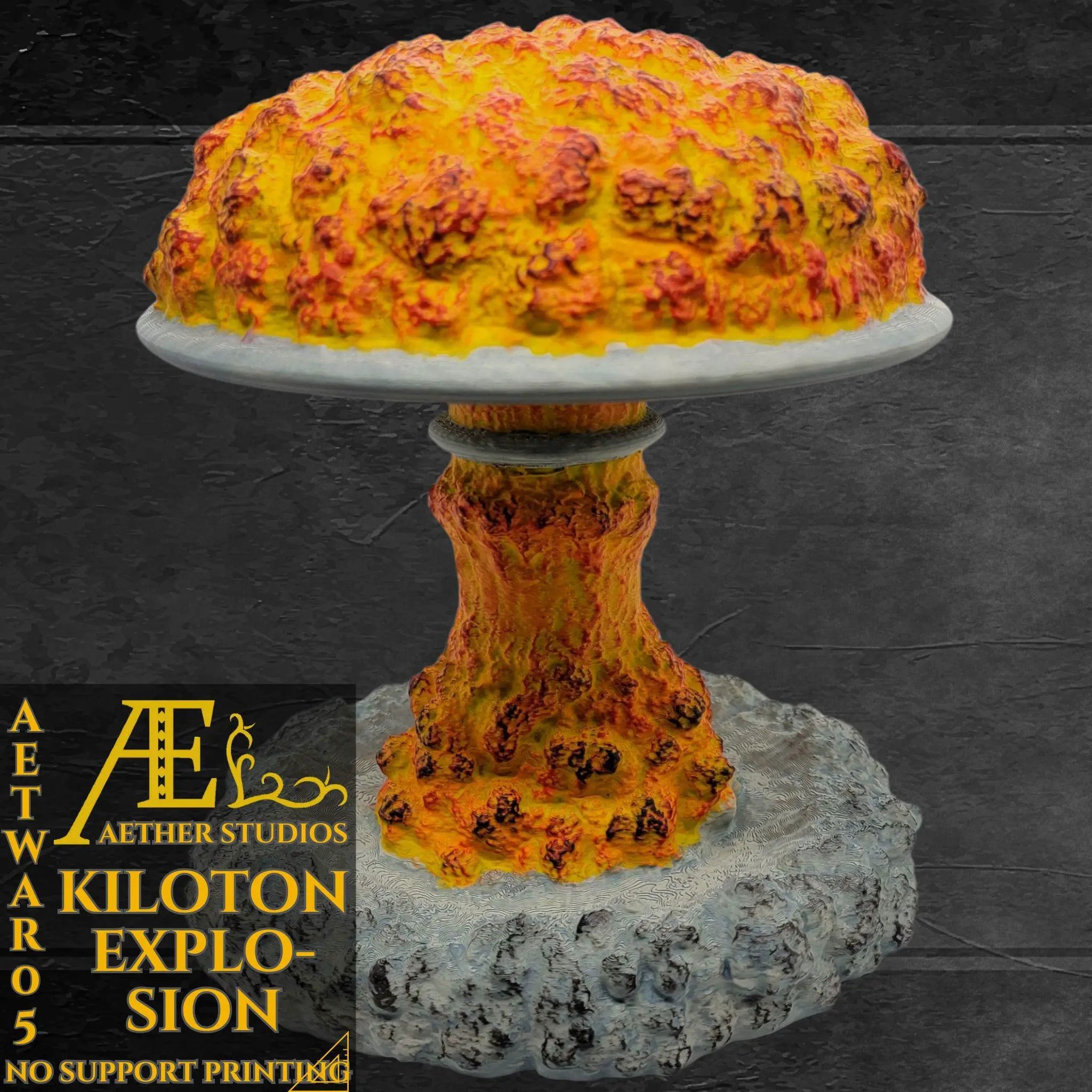 Props & Terrain STL Download - AETWAR05 - Kiloton Explosionby Aether ...