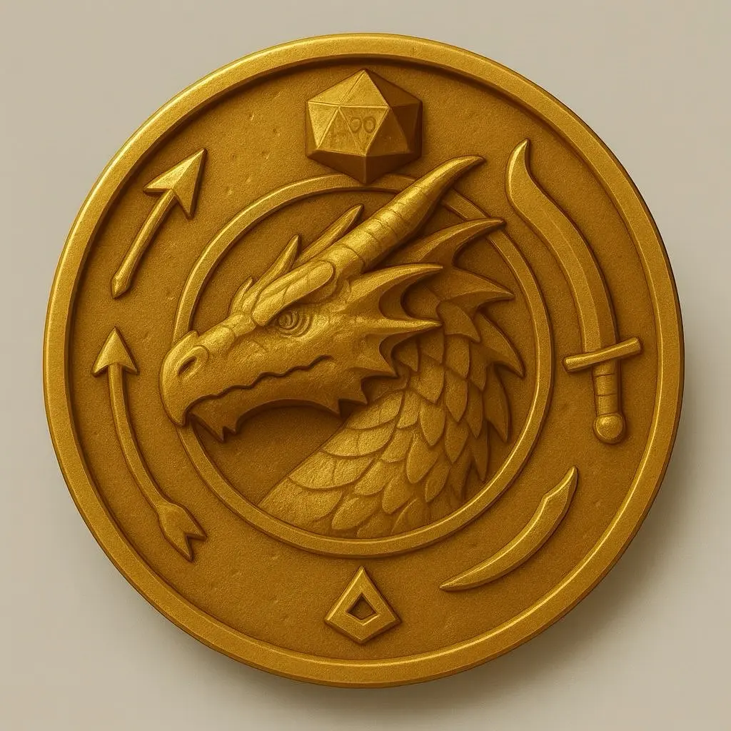 Free Badges & Coins STL Download - Golden Dragon Coinby NotJustLayers