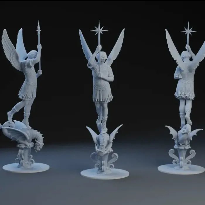 Sculptures & Artworks STL Download - ⚔️ St. Michael the Archangel – 3D ...