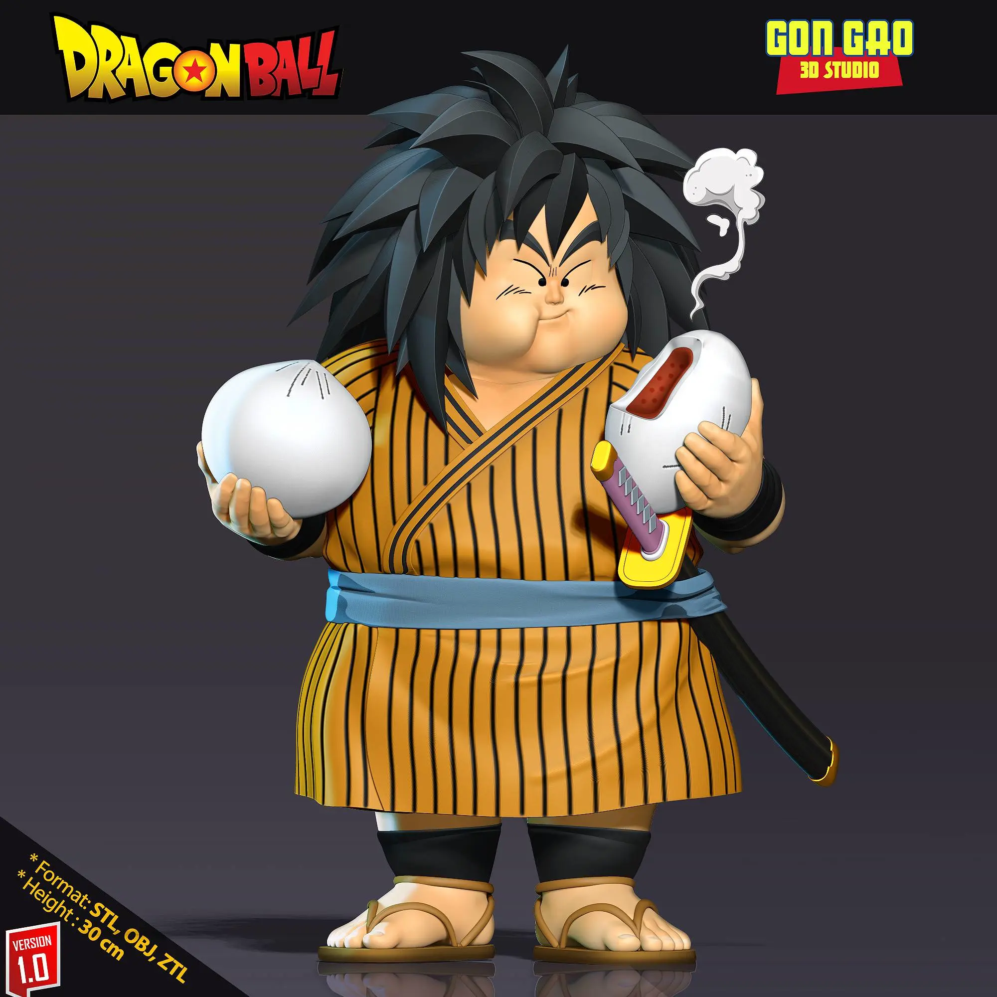 Digital Art STL Download - Dragon ball - Yajirobeby nlsinh