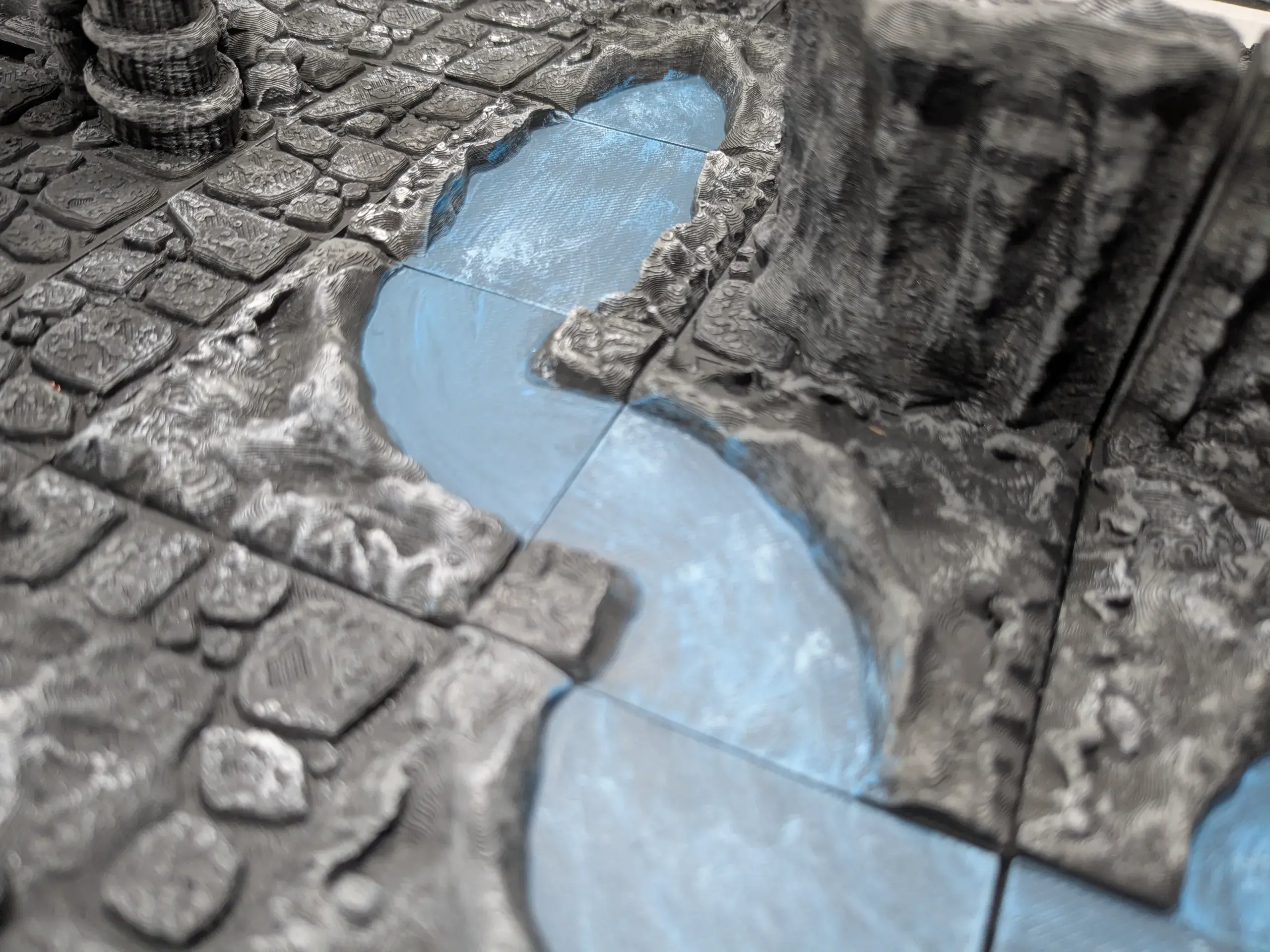 3D Printer Files | 3MF File | Cave tile - river tiles | Creality Cloud
