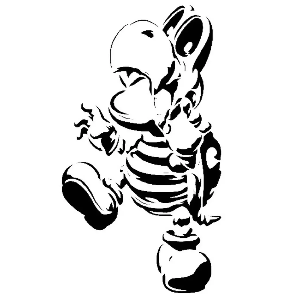 Free Digital Art STL Download - Dry Bones stencilby SMT_M 🦊