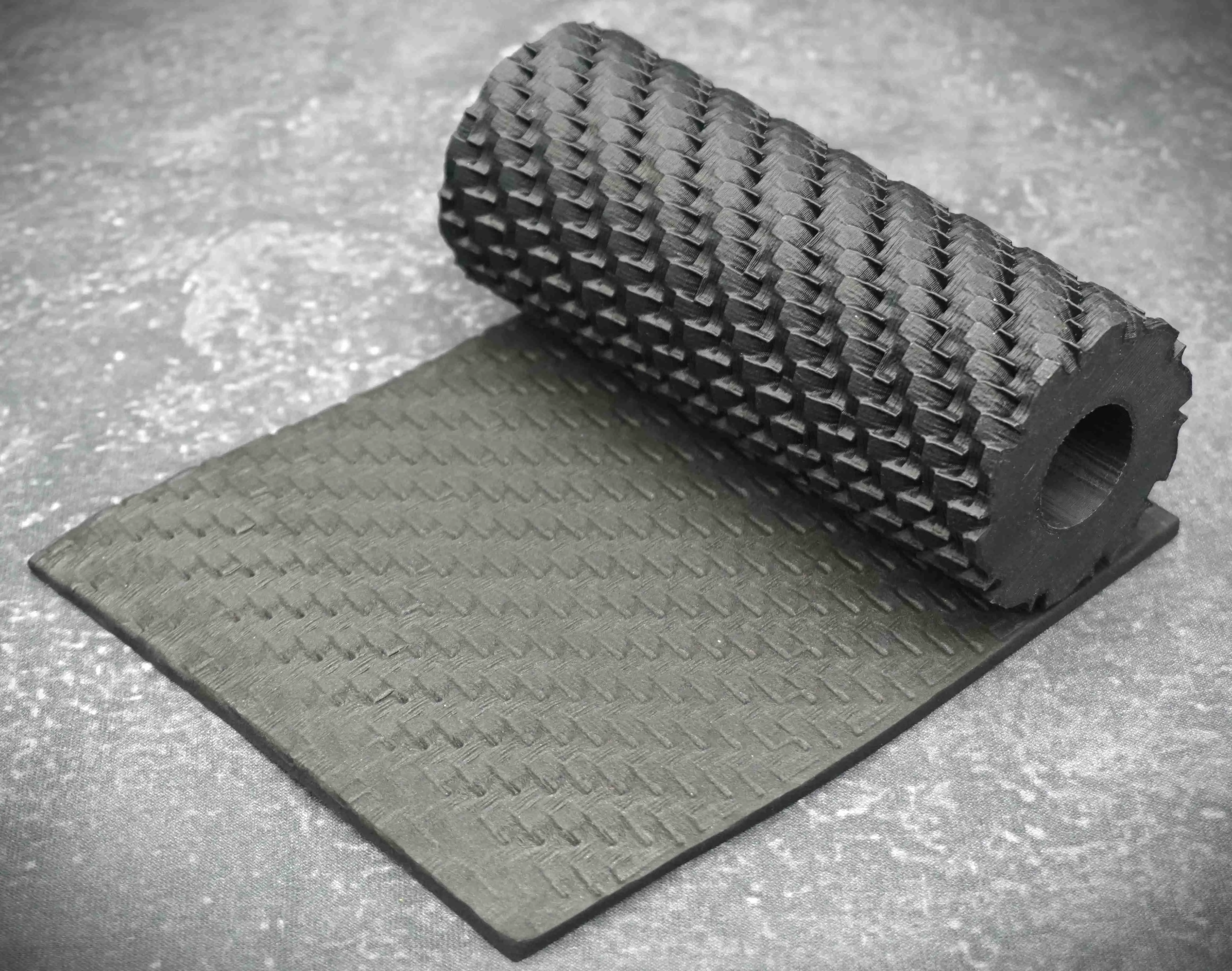 Test Models STL Téléchargement - Rouleau texturé avec motif en carbone ...