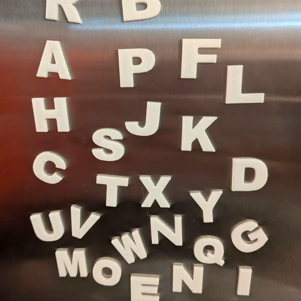 3D Printer Files | 3MF File | Alphabet Magnet (Space for Magnet 4x1mm ...