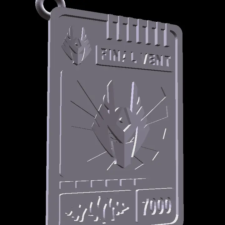 Other STL Download - Ryuki Final Vent card keychainby Okami Yuzuru