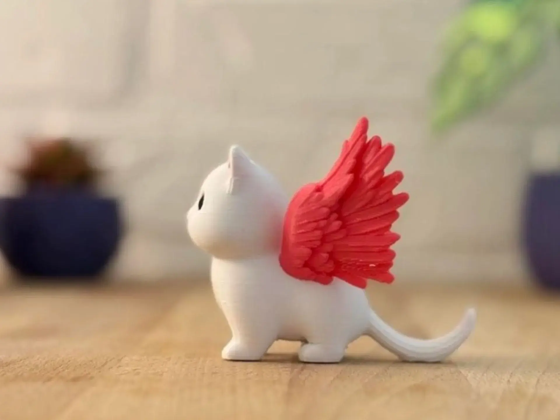 3D Printer Files | 3MF File | Cat with angel wings | Creality Cloud