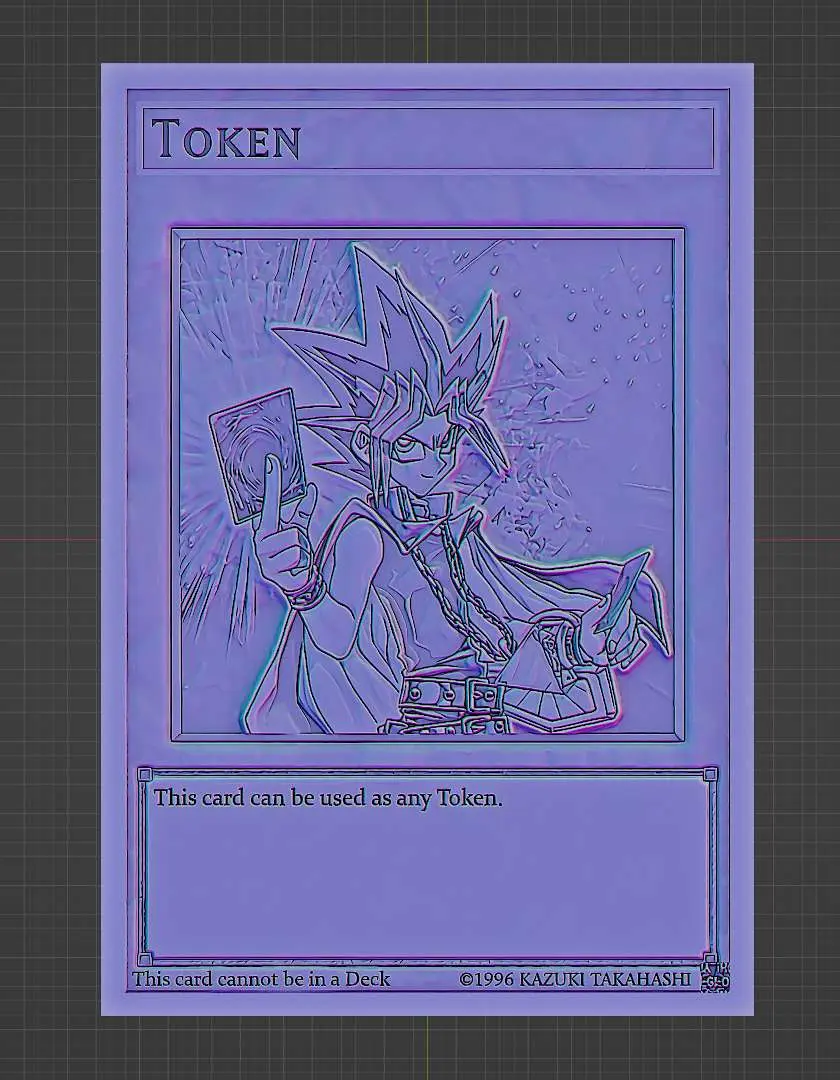 Board Games & Card Games STL Download - yugi token card - yugiohby ...
