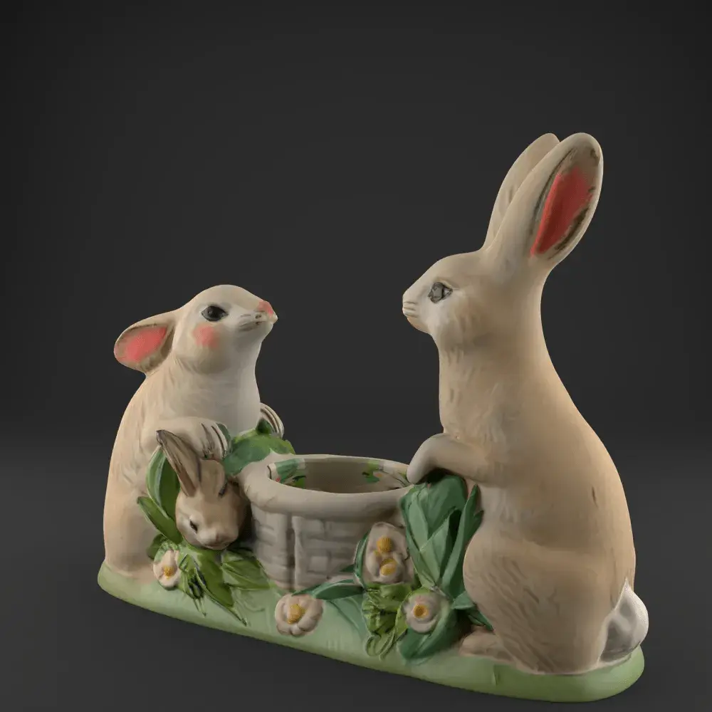 Other STL indir - Cute Bunny Planter – 3D STL File for Easter and Home ...