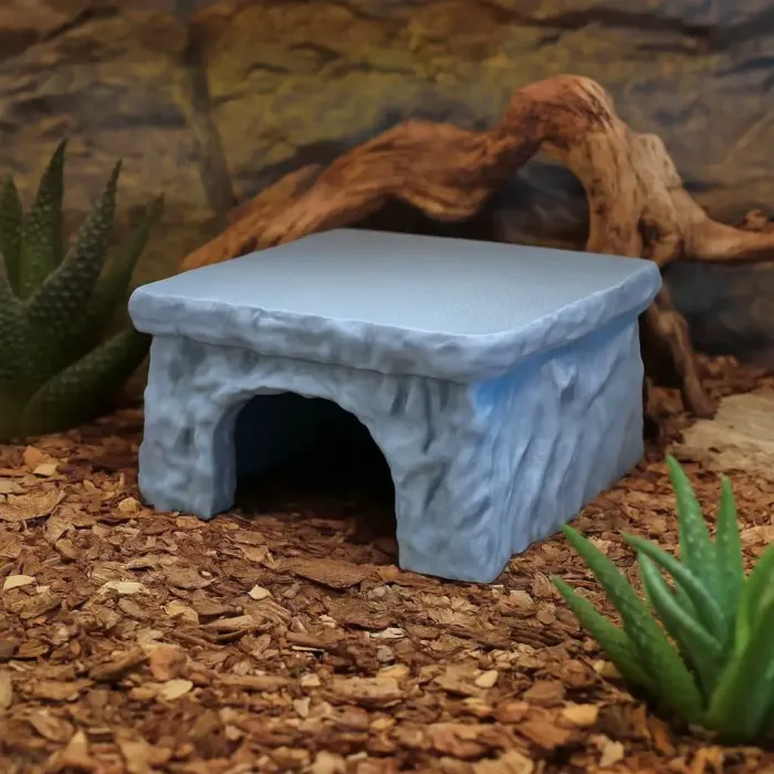 3D Printer Files | 3MF File | Terrarium Hide Cave and Basking Platform ...