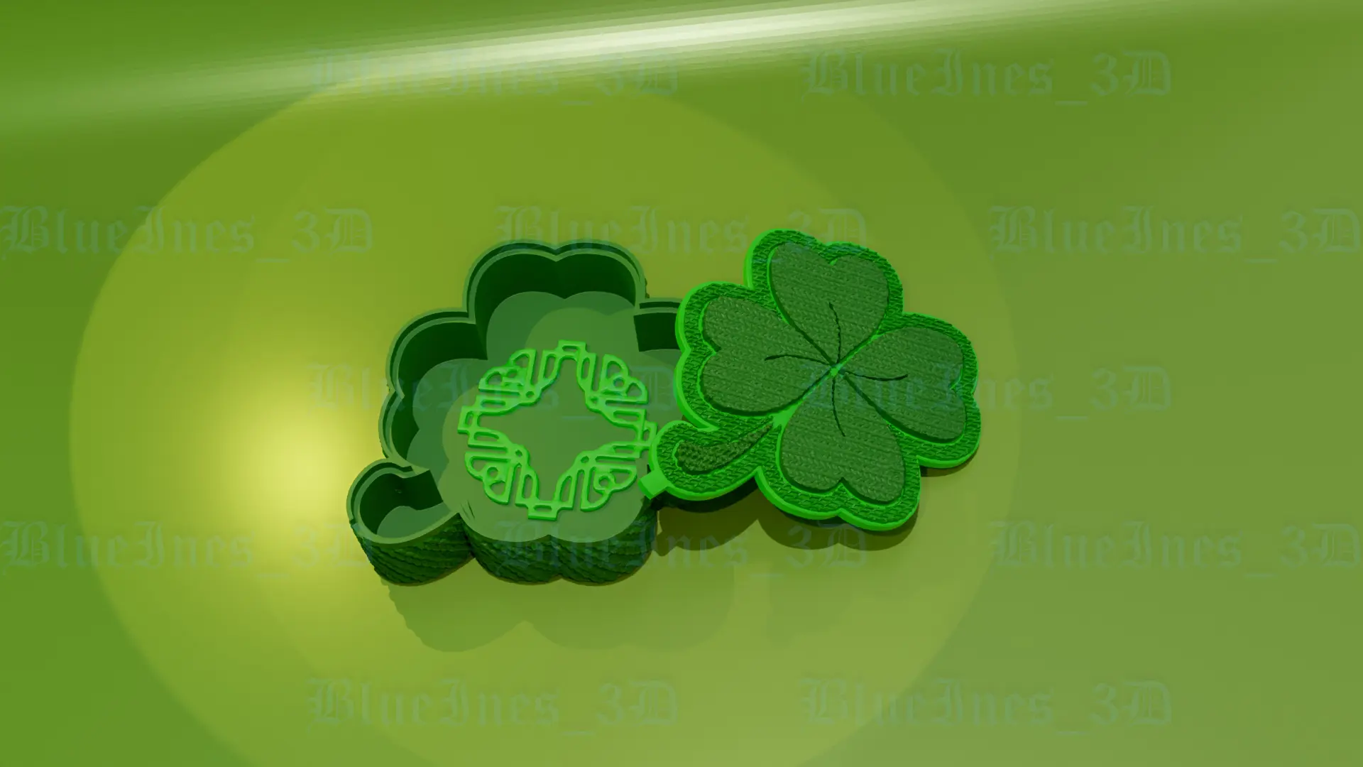 3D Printer Files | 3MF File | CROCHET KNITTED FOUR LEAF CLOVER BOX EASY ...