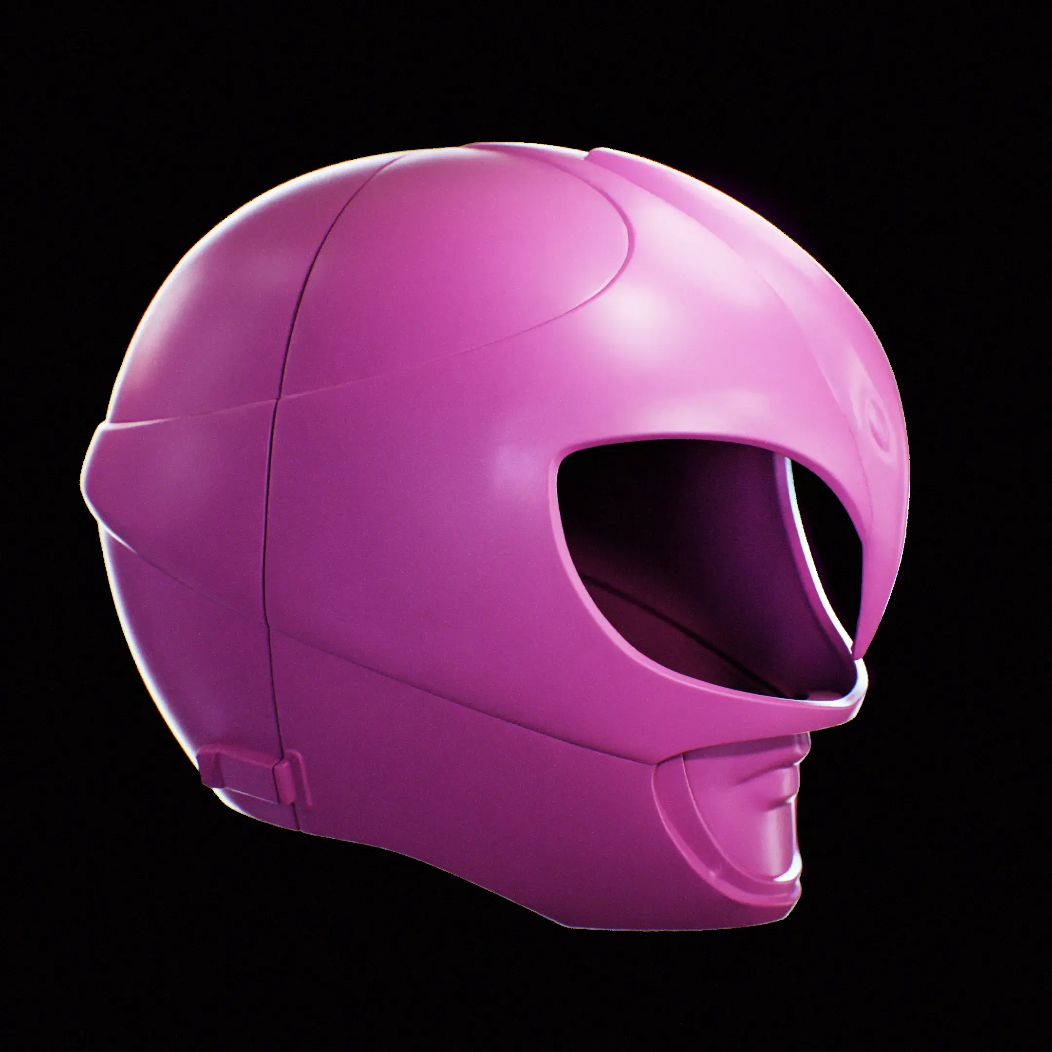 Cosplay STL Download - Pink Dino Power Ranger Helmet split in Twoby ...