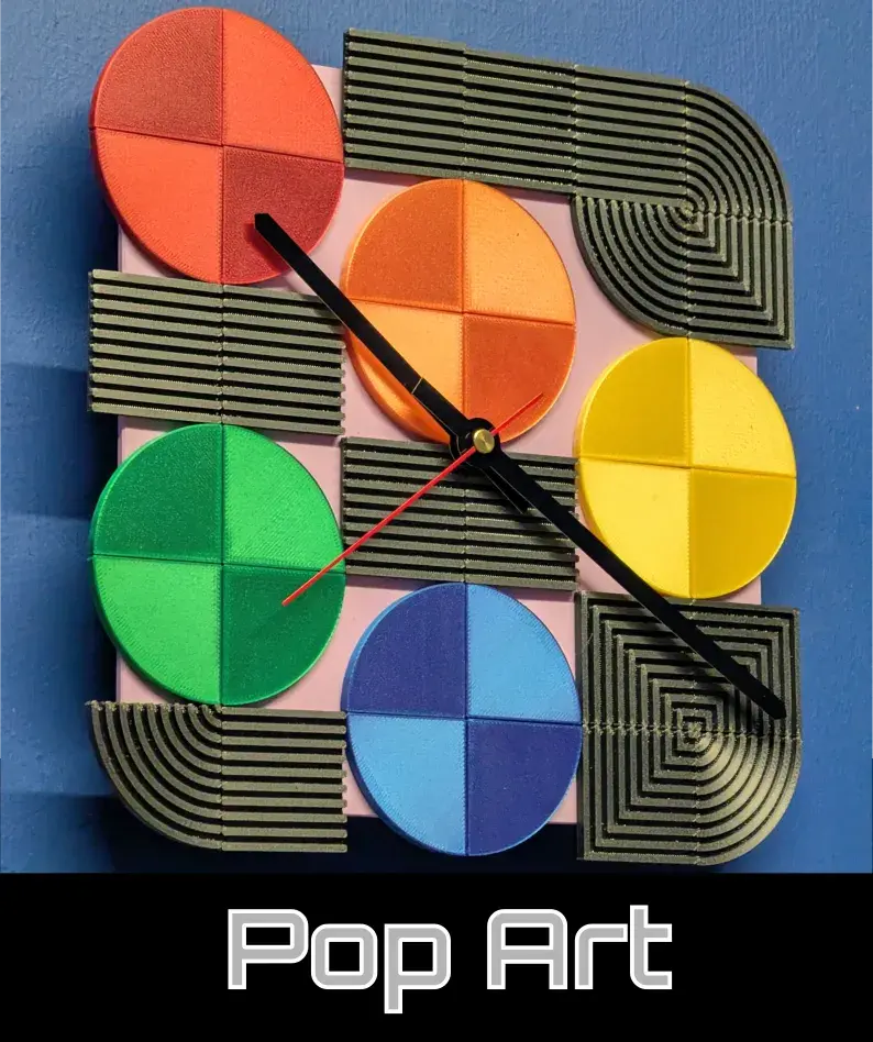 3D Printer Files | 3MF File | Design Your Own Art Clock | Creality Cloud