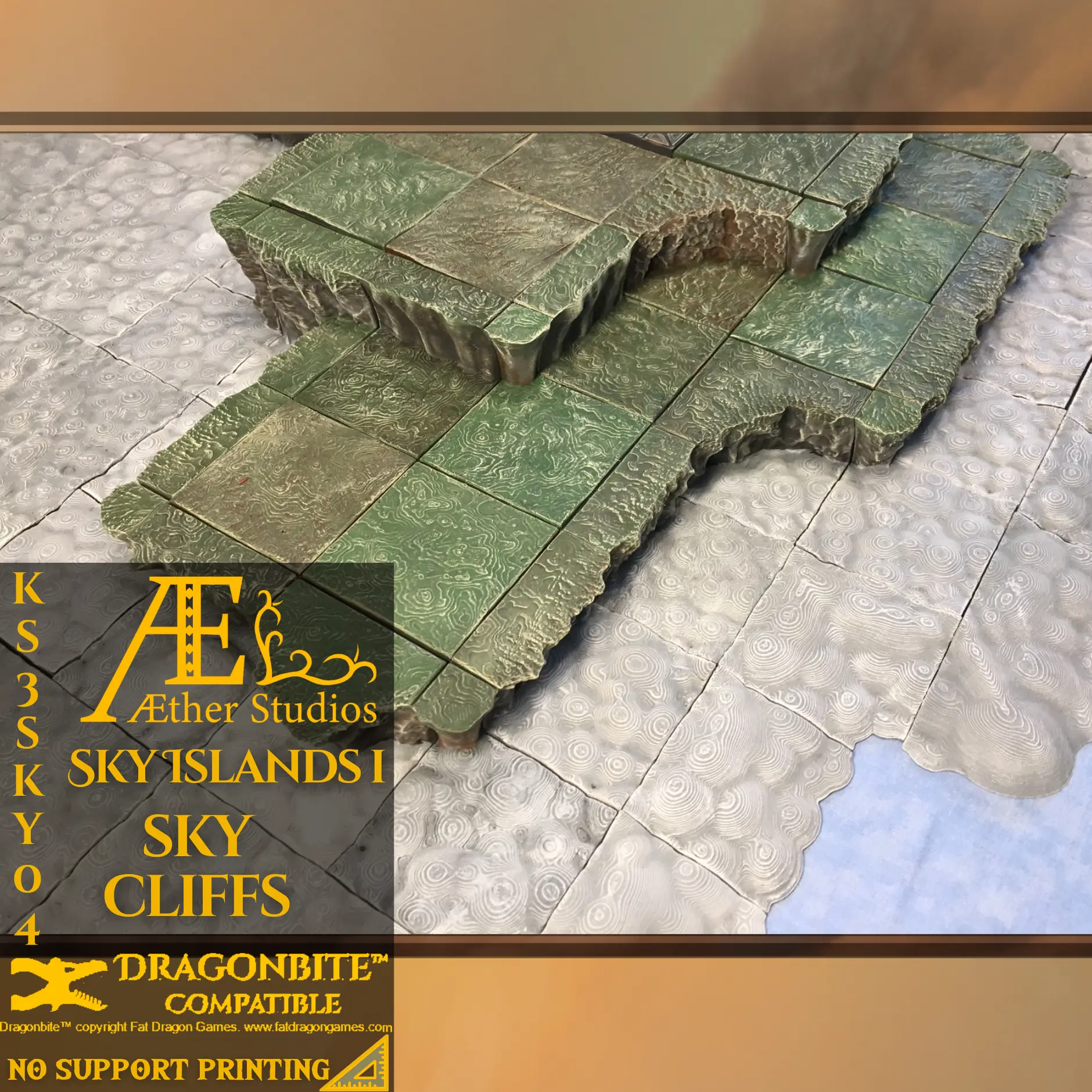 Miniature Games & Accessories STL Download - KS3SKY04 - Sky Cliffsby ...