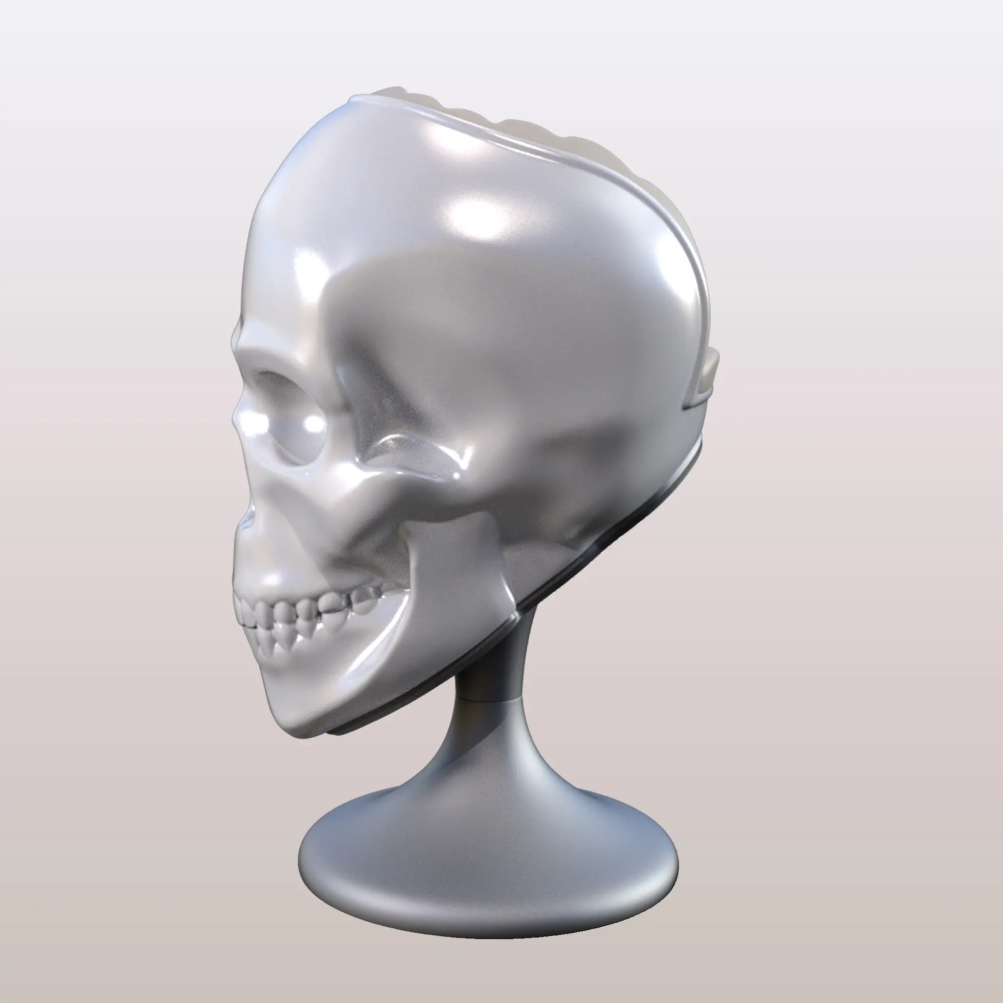 Digital Art STL Download - SKULL CHAIR ART DECORATIONby Oasis3dlab