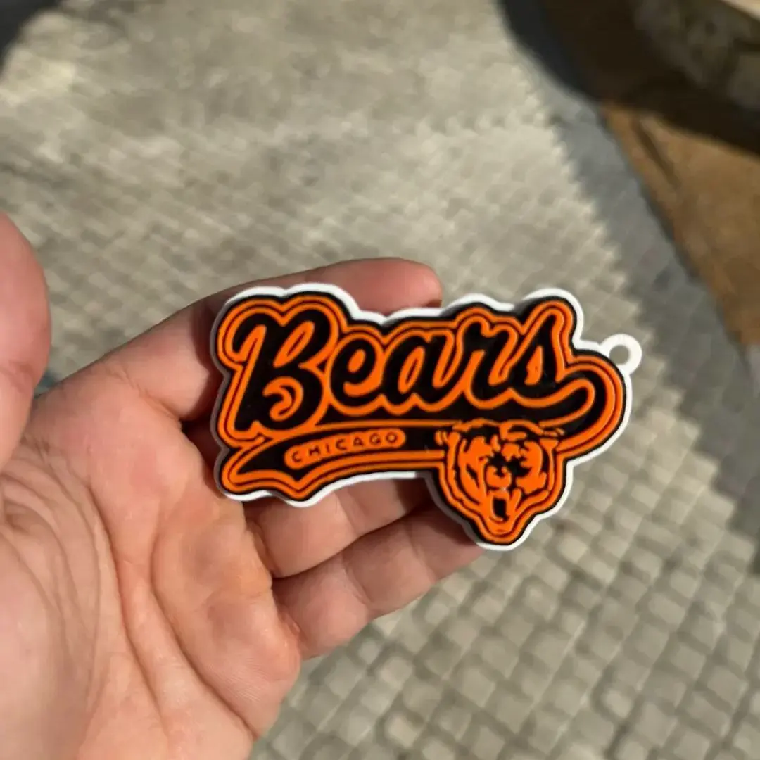 3D Printer Files | 3MF File | NFL - bears chicago Keychain | Creality Cloud