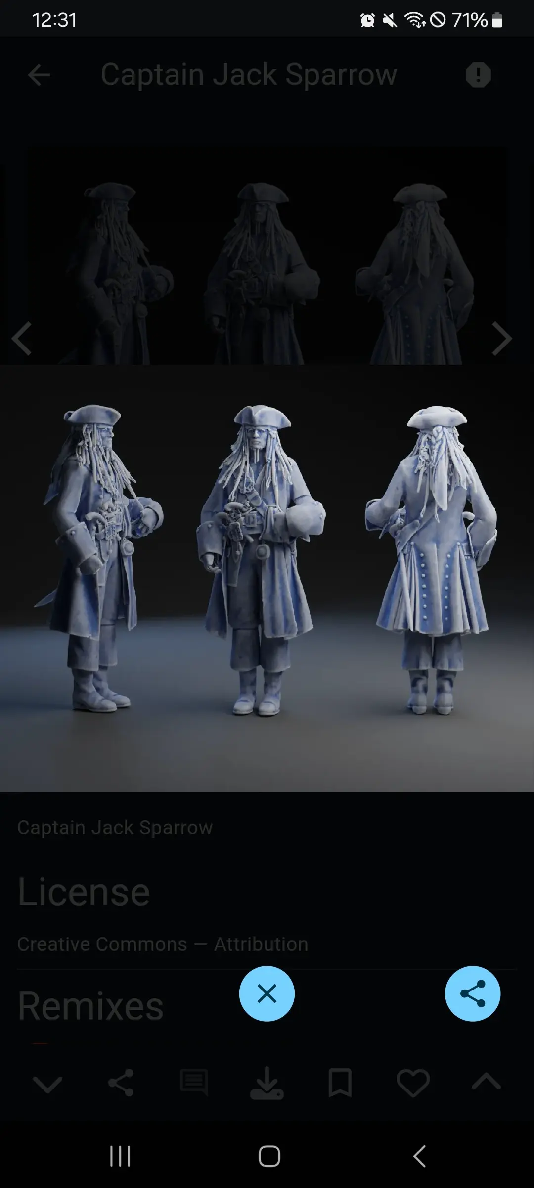 Free Characters & Creatures STL Download - Jack sparrowby Davi Braz Costa