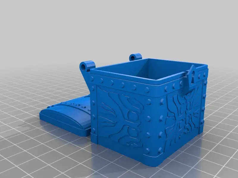 3D Printer Files | 3MF File | Treasure Chest Dice Case | Creality Cloud