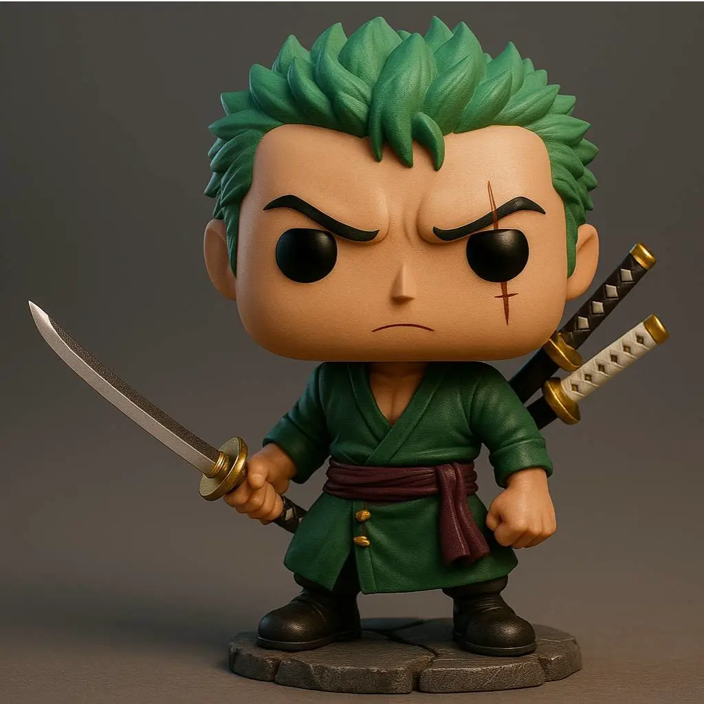 Characters & Creatures STL Download - Action Figure Roronoa Zoro One ...
