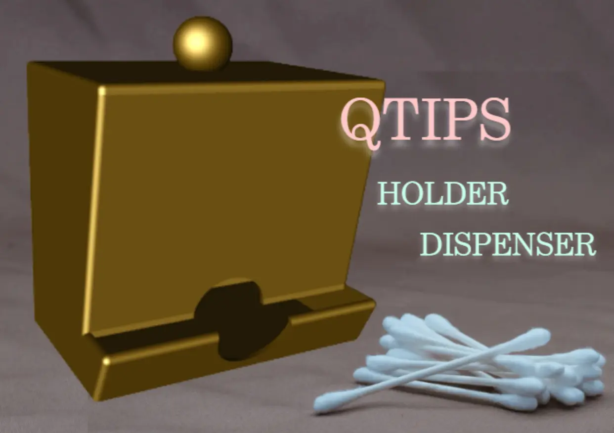 3D Printer Files | 3MF File | Q-tips Holder and Dispenser | Creality Cloud