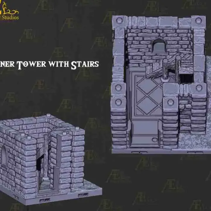 Other STL Download - AEGOTH02 - Gothic Expansion Towersby Aether Studios