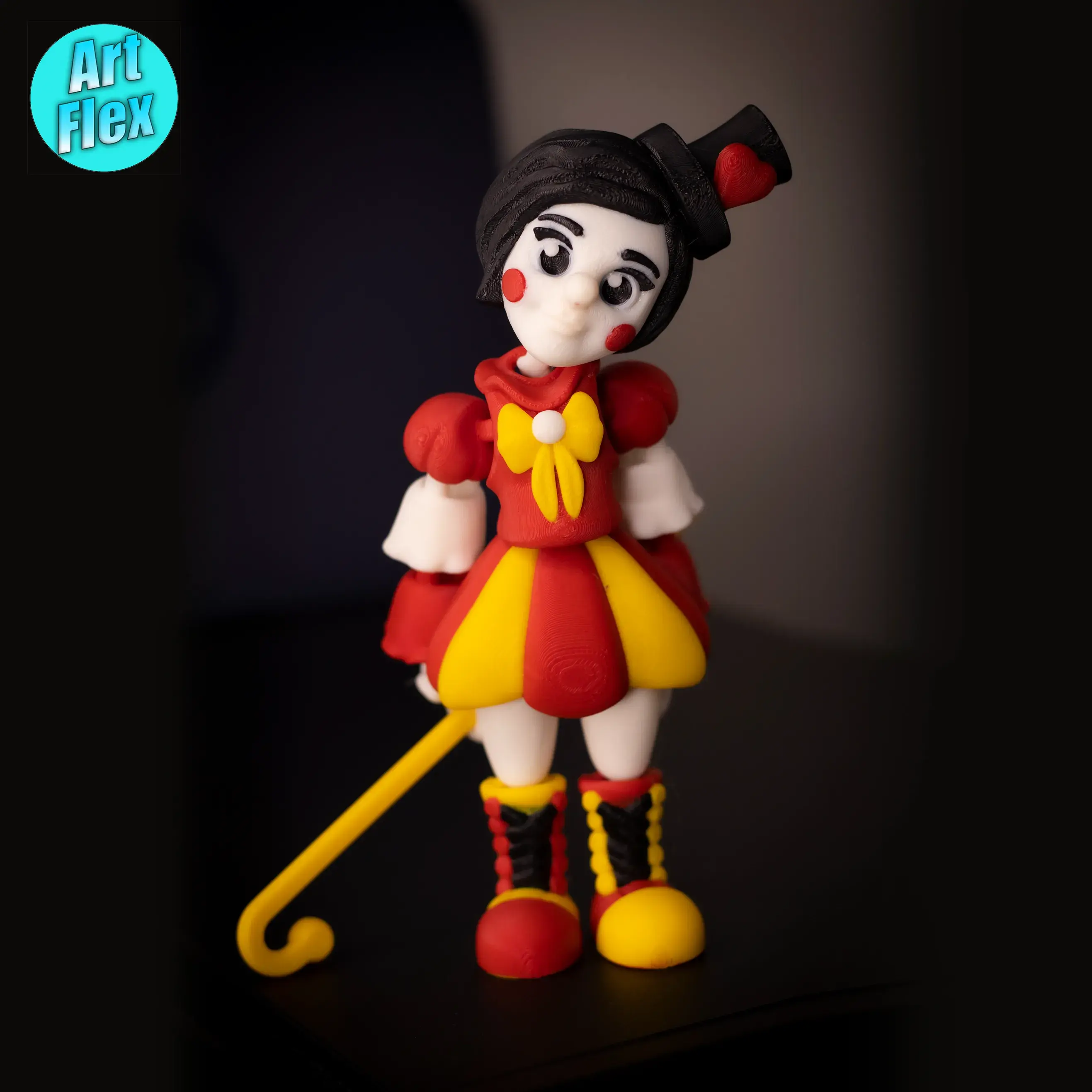 Other STL Download - FLEXI CLOWNETTE PRINT IN PLACEby ArtFlex