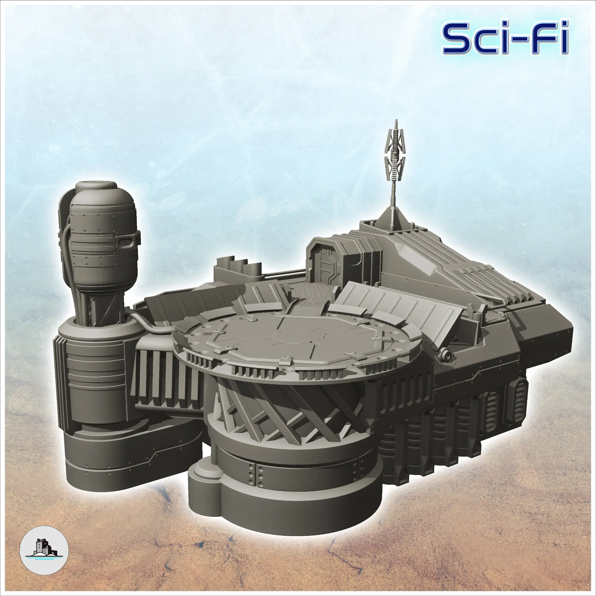 Reinforced command base - Terrain Scifi Science fiction SF | 3D models ...