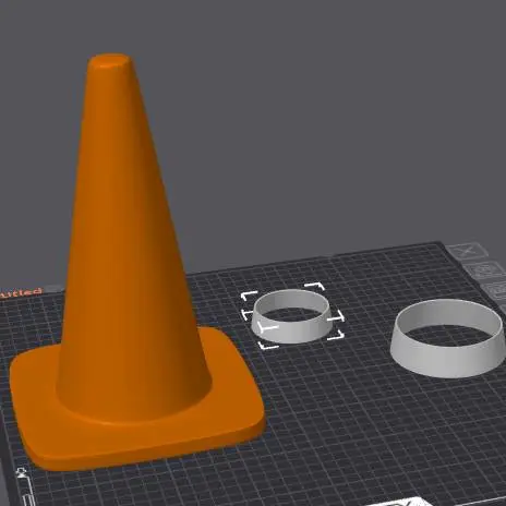 3D Printer Files | 3MF File | Construction Cone Build Prop | Creality Cloud
