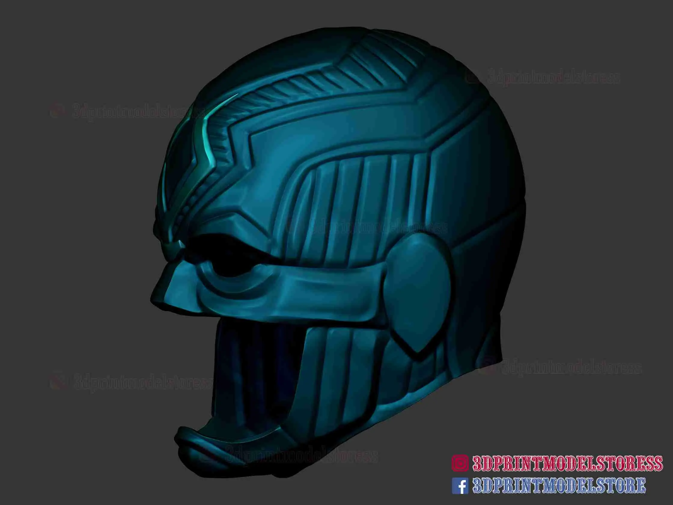 Cosplay STL Download - Black Bolt Helmet - Marvel Comics Cosplayby ...