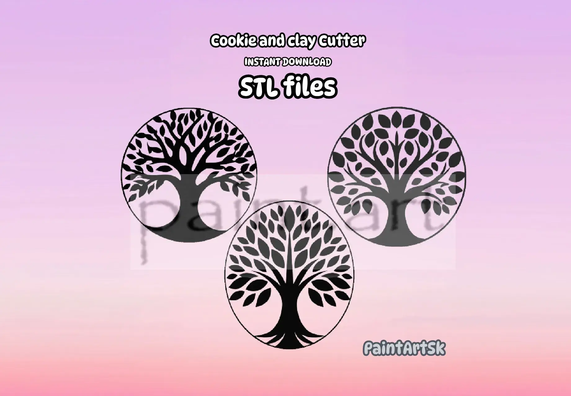 Tools & Spare Parts STL Download - Tree of life Cookie cutters, 3 ...