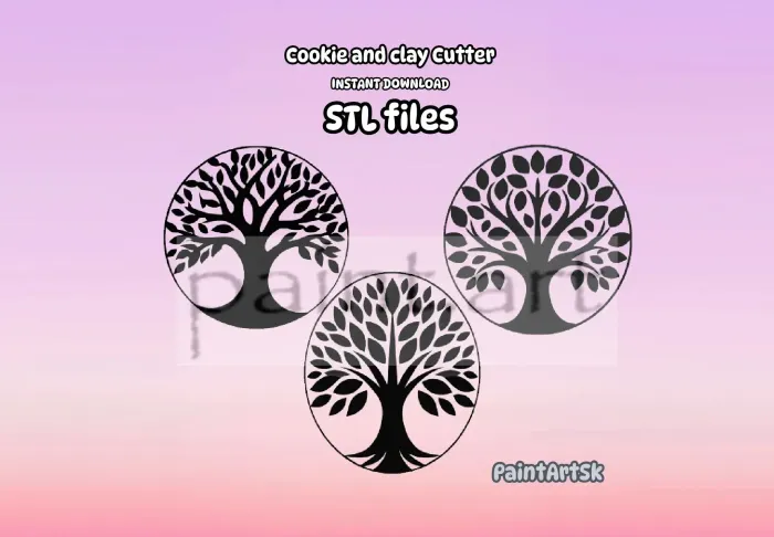 Tools & Spare Parts STL Download - Tree of life Cookie cutters, 3 ...