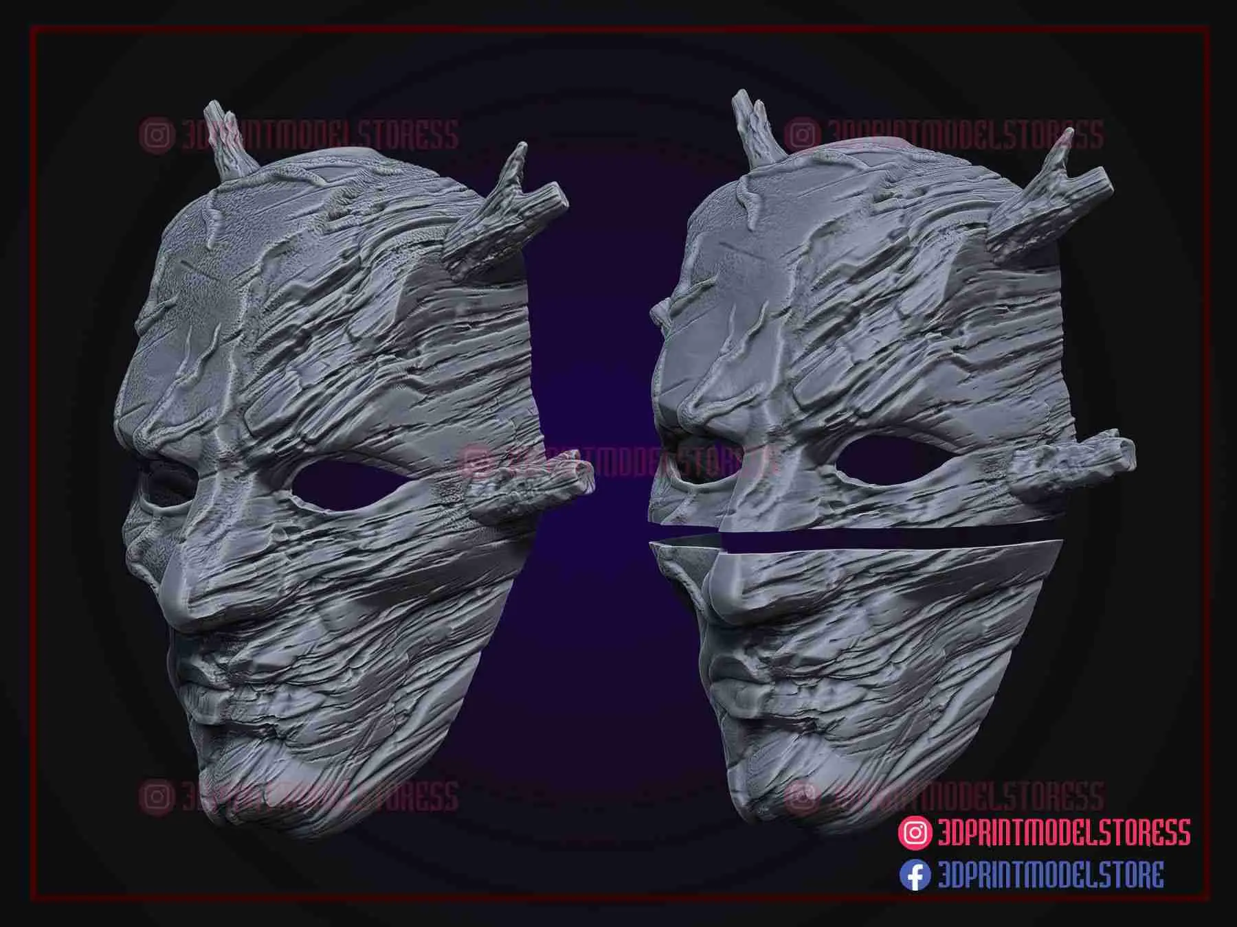 Cosplay STL Download - Wraith Mask - Dead by Daylight -Cosplay ...
