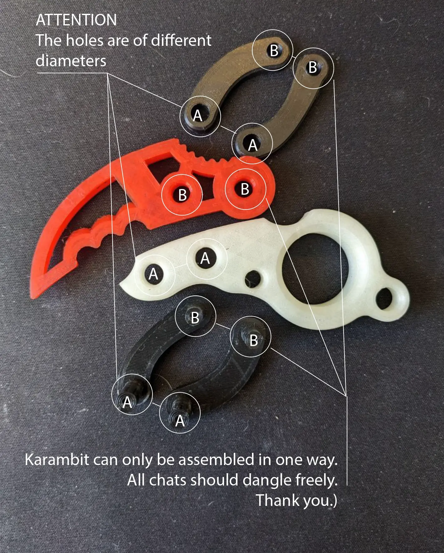 3D Printer Files | 3MF File | karambit fidget | Creality Cloud