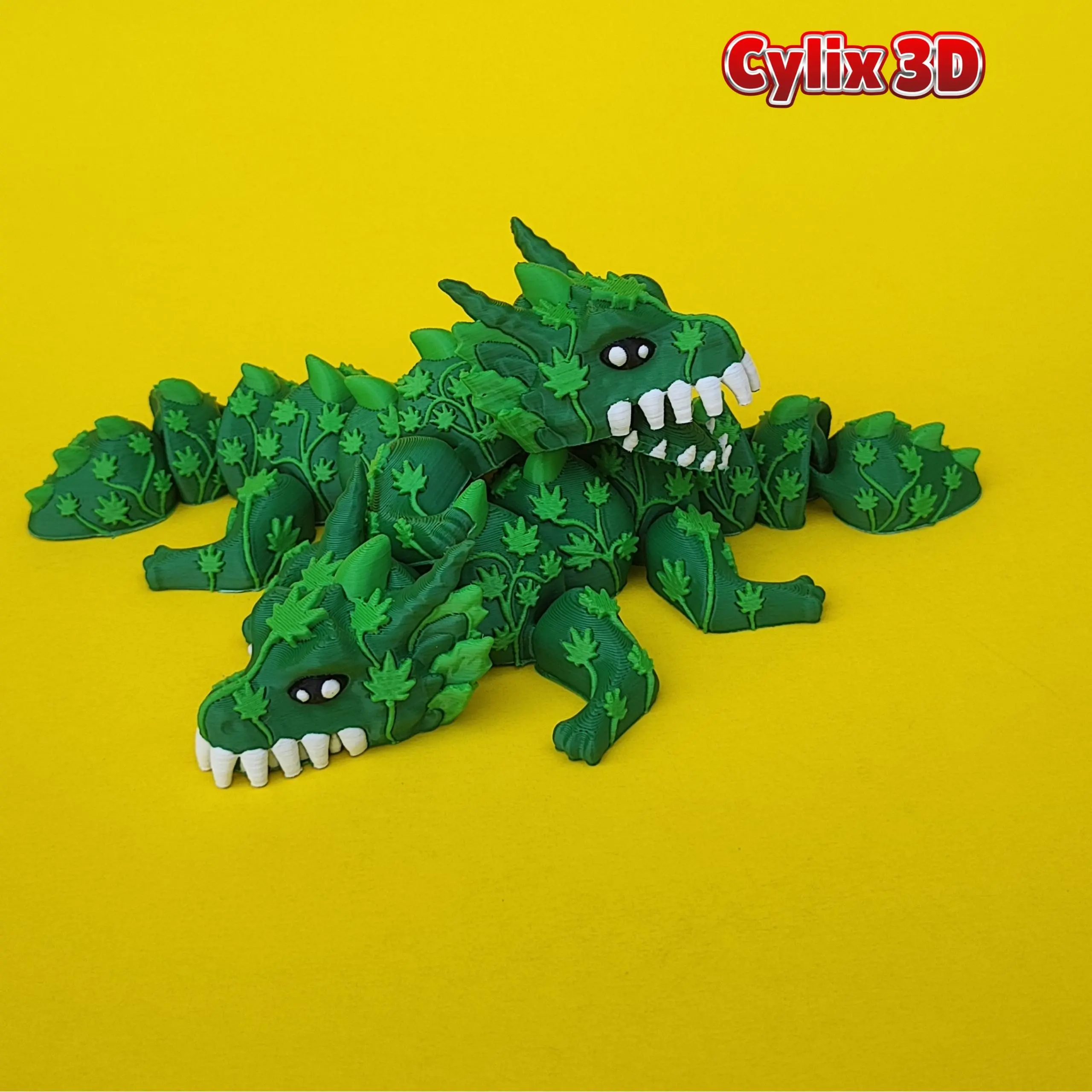 3D Printer Files | 3MF File | Flexi Cannabis Dragon, Articulated Biting ...