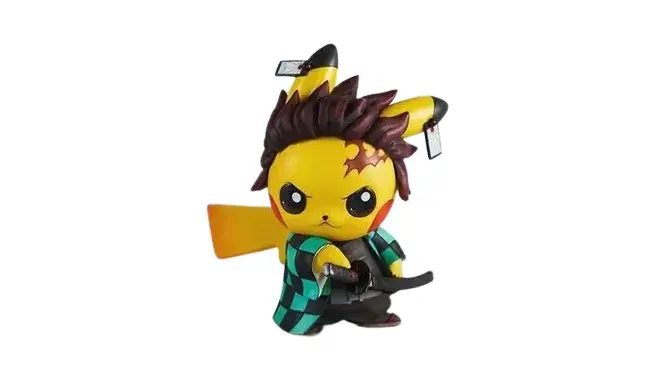Characters & Creatures STL Download - Pikachu X Demon Slayer STL ...