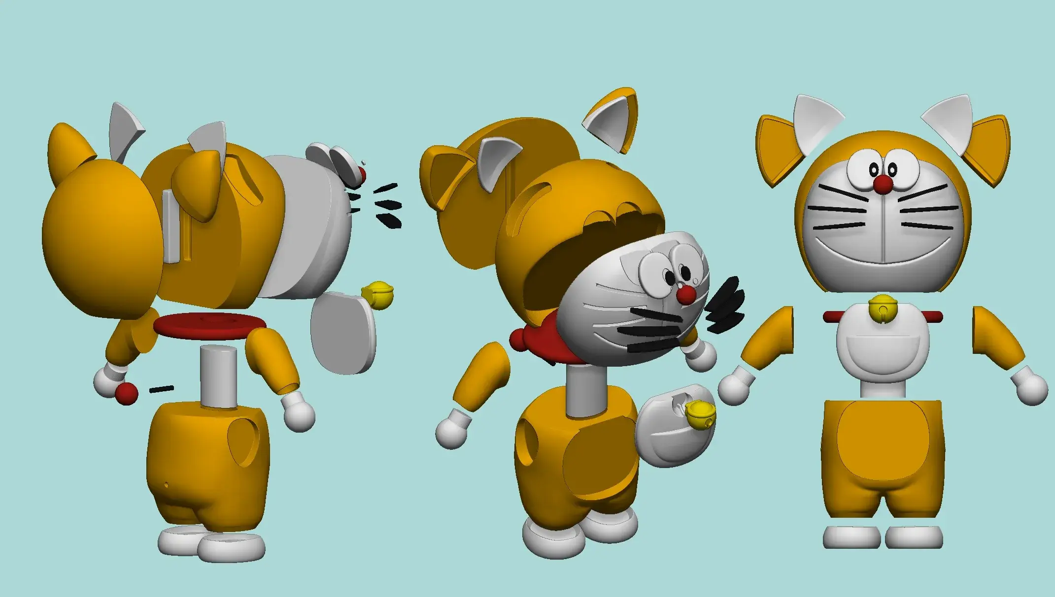 Characters & Creatures STL Download - Doraemon – Two Versions ...