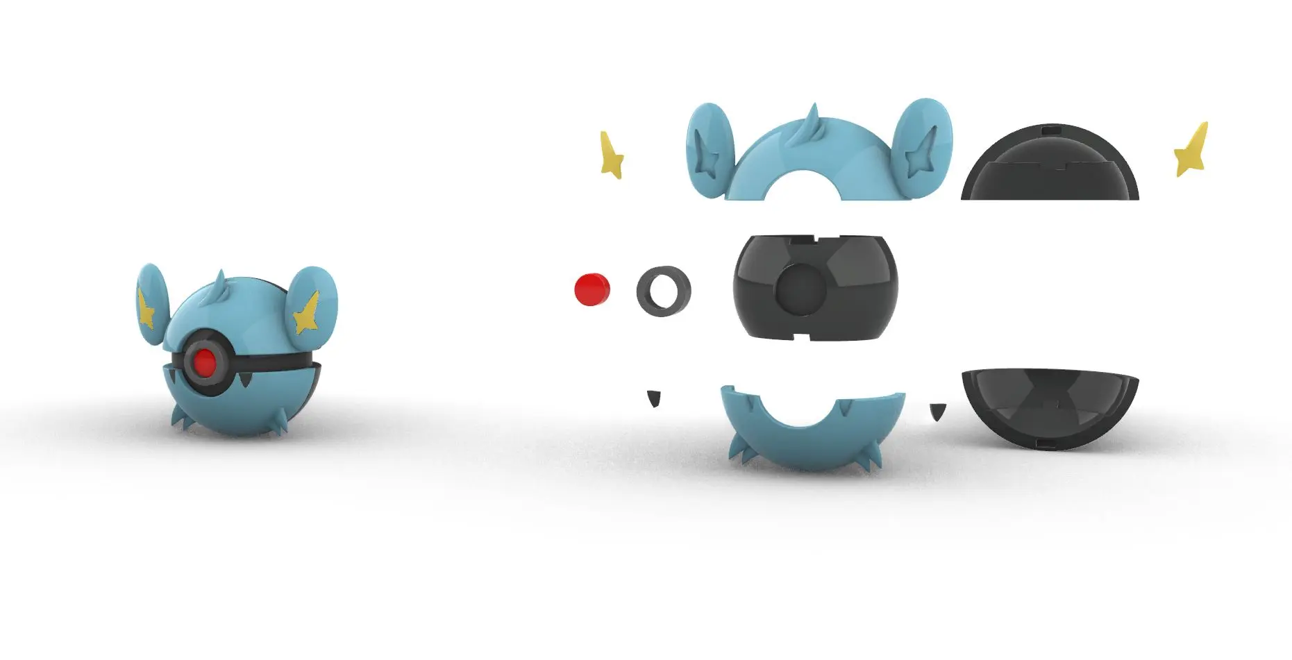 Other STL Download - Pokeball 403 Shinxby Pokeball Empire