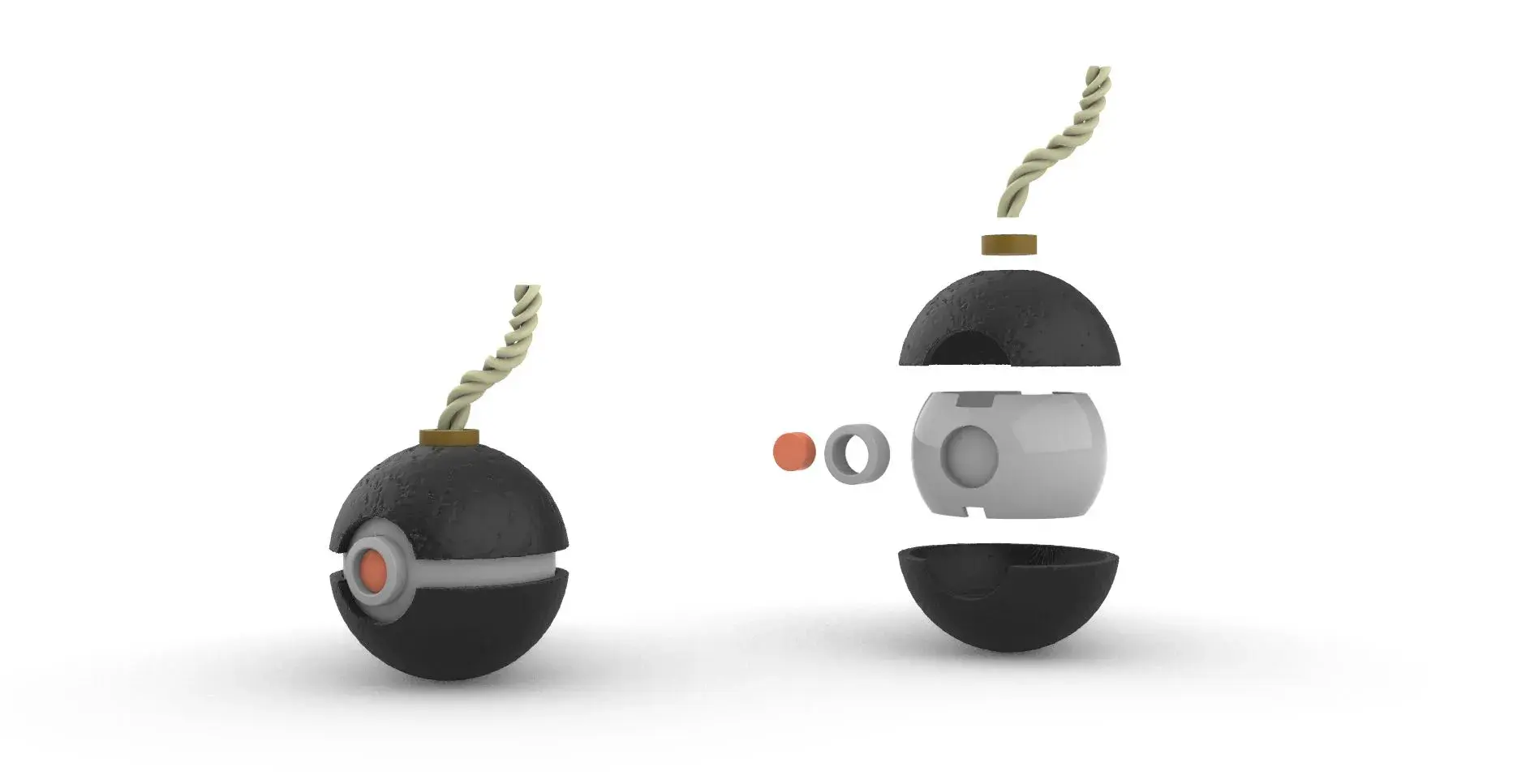 Other STL Download - Pokeball Bomb Ballby Pokeball Empire