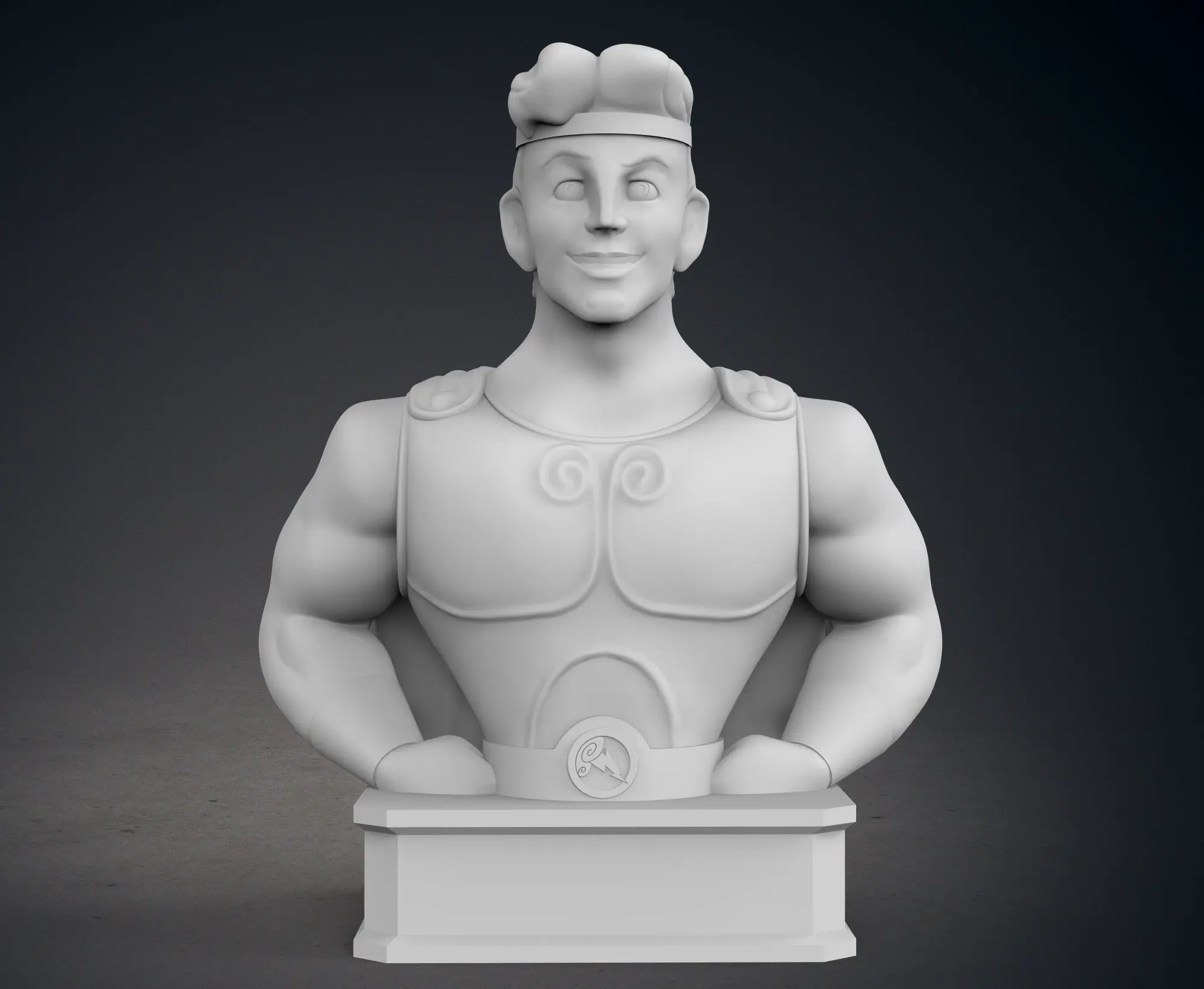 Sculptures & Artworks STL Download - HERCULES BUSTby César_Cruz