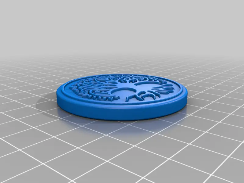 3D Printer Files | 3MF File | Celtic Tree Coin | Creality Cloud