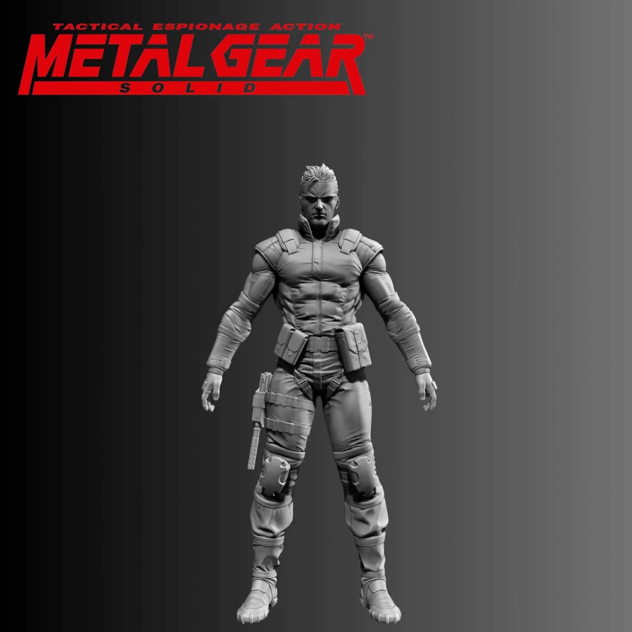 Characters & Creatures STL Download - Snake Metal Gear Solid (Diseño ...