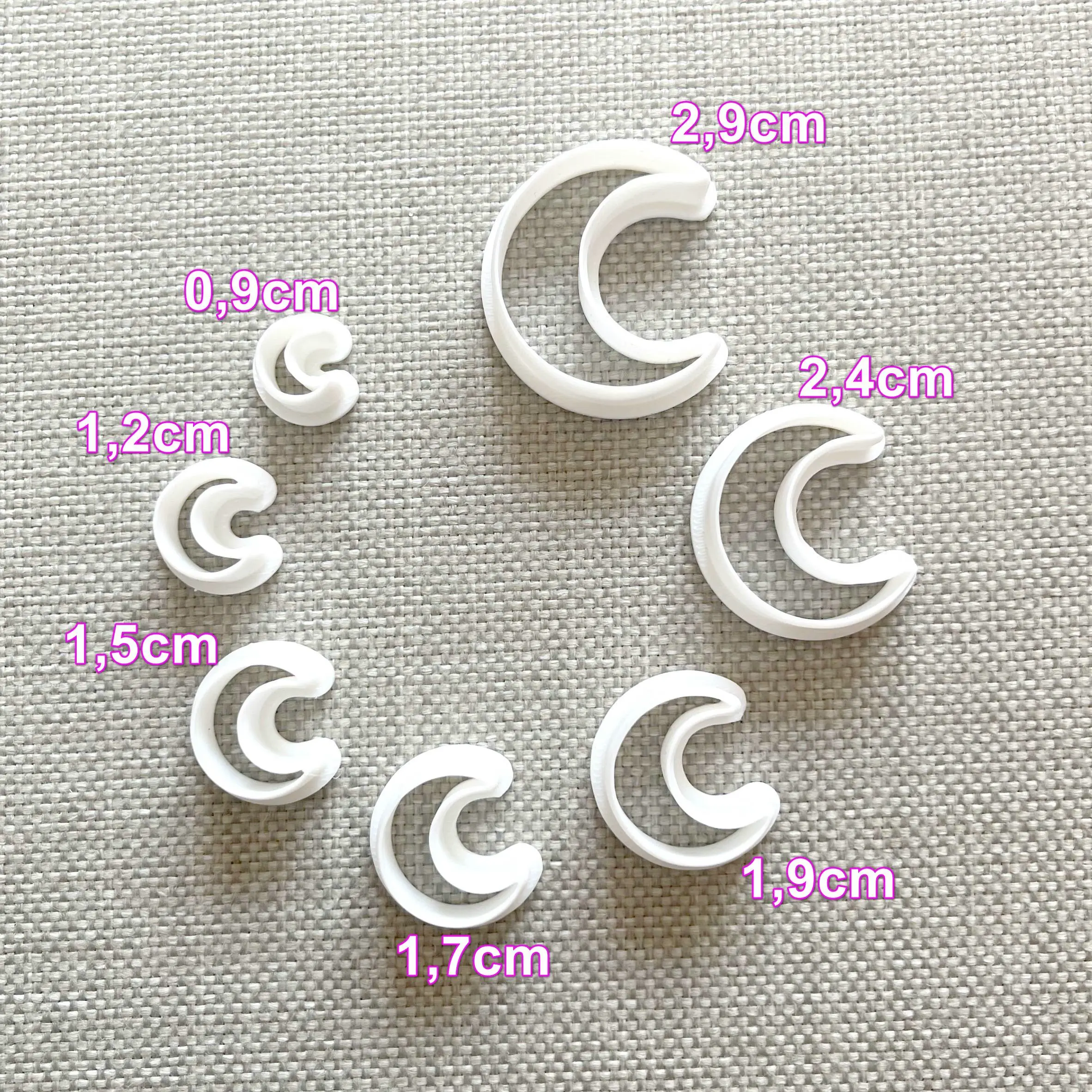 Tools & Spare Parts STL Download - Crescent moon Cutter for Polymer ...